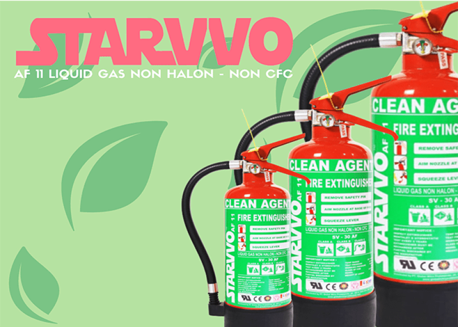 STARVVO Clean Agent Fire Extinguisher
